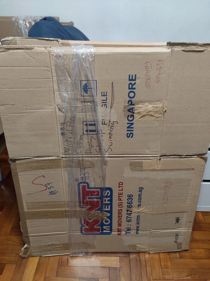 Carton boxes for moving, Furniture & Home Living, Home Improvement ...