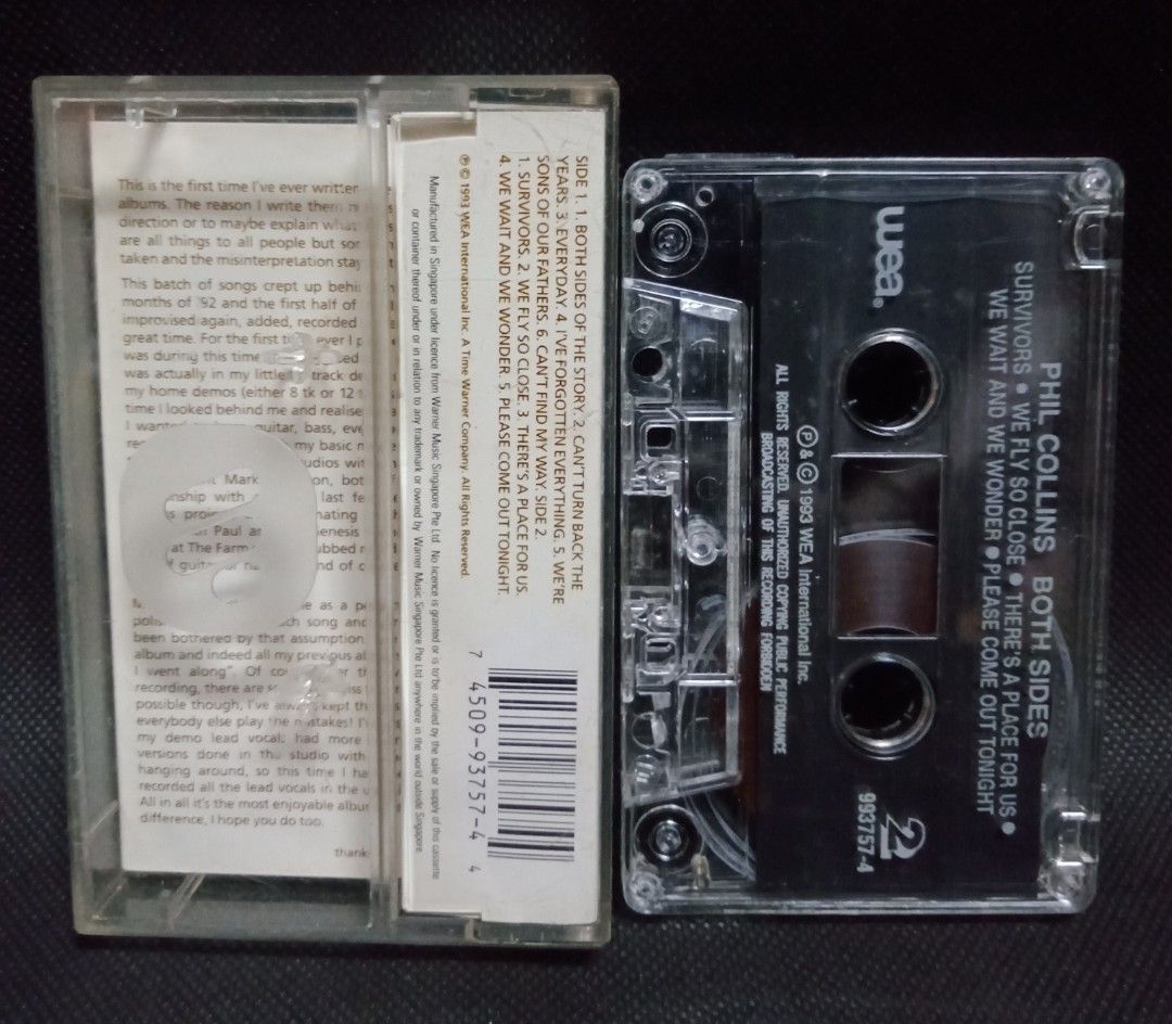 Cassette Phil Collins, Hobbies & Toys, Music & Media, CDs & DVDs on ...