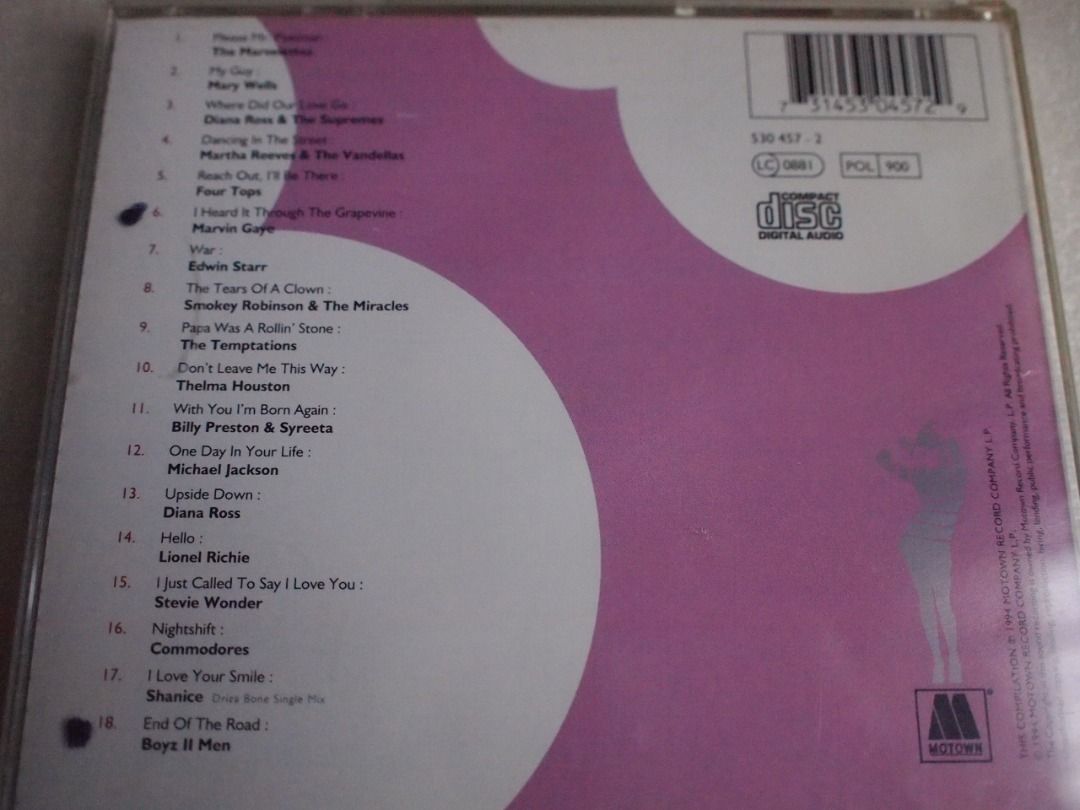 CD,MOTOWN MAGIC,DIANA ROSS,FOUR TOPS,EDWIN STARR,MICHAEL JACKSON,STEVIE ...