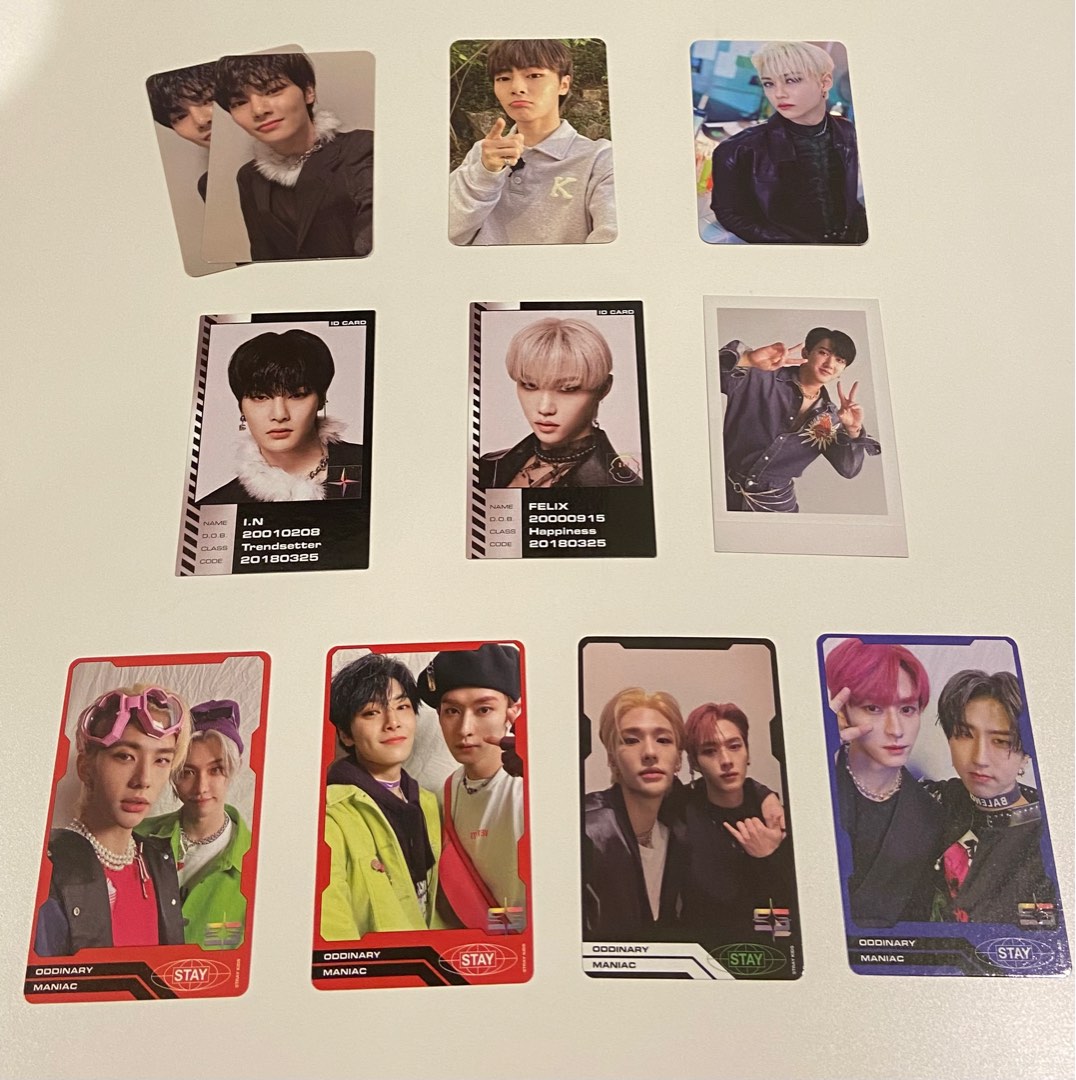 [CHEAP WTS] stray kids photocards pc jeongin i.n felix lee know han ...