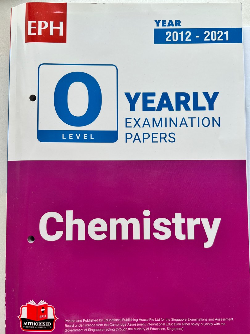 Chemistry O-Level Yearly Ten Years Series Edition + FREE PDF ANSWERS BY ...