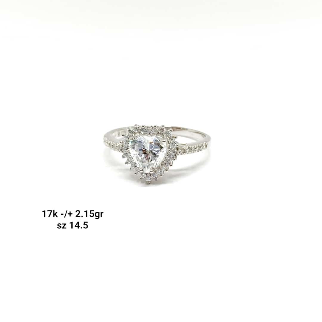 Cincin emas putih 75% tanya harga dulu ya, Fesyen Wanita, Perhiasan di ...