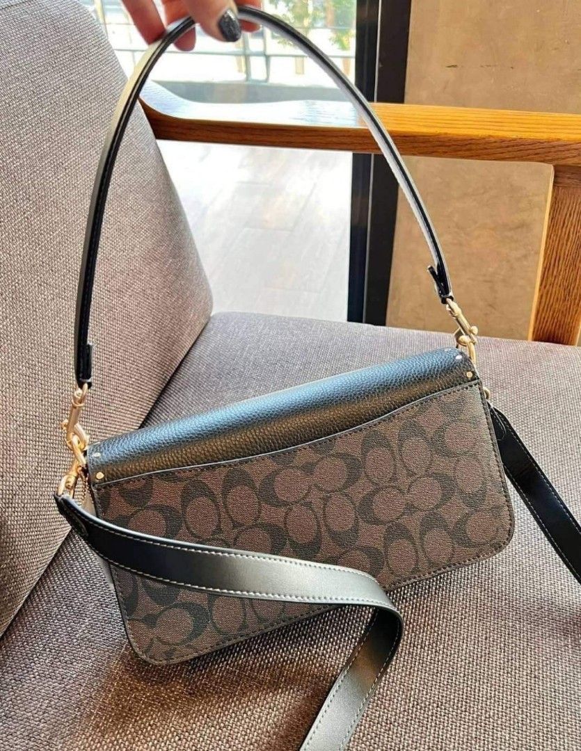 Coach Morgan Shoulder Bag in Signature Canvas with Rivets, Women's ...