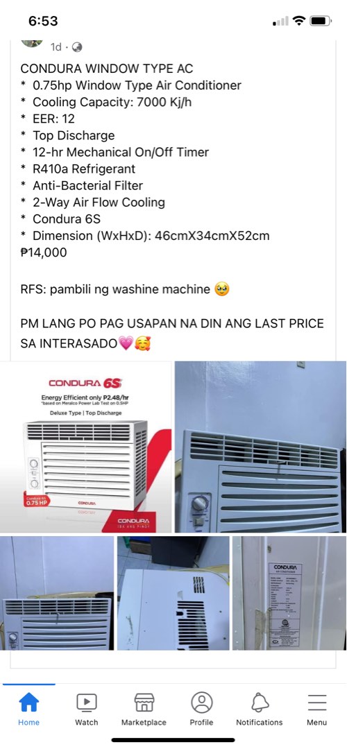 CONDURA AIRCON, TV & Home Appliances, Air Conditioning and Heating on ...