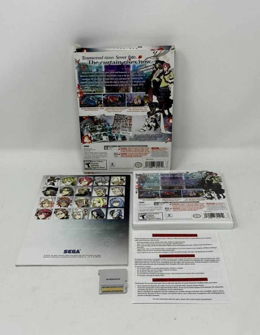 Conplete in Box 7th Dragon Code VFD Launch Edition Nintendo 3DS Rare ...