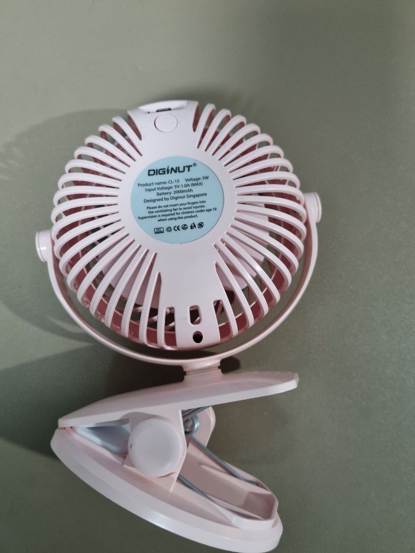 Diginut Attachable Fan, Furniture & Home Living, Lighting & Fans, Fans ...