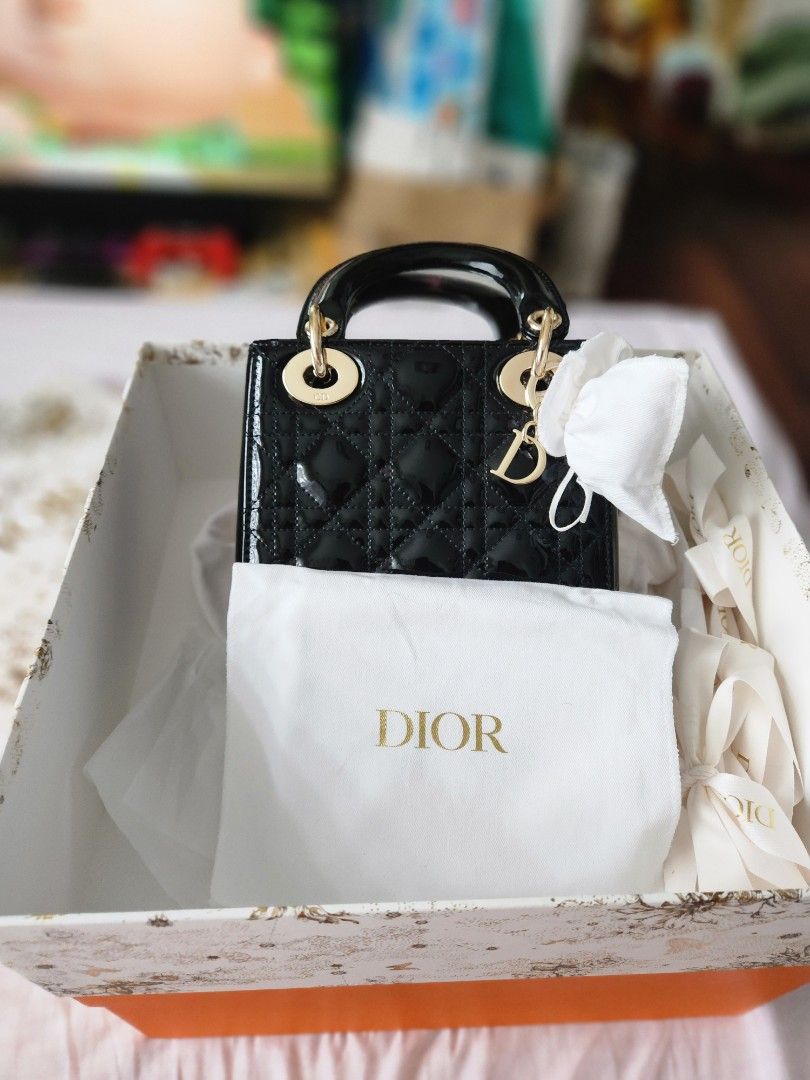 Dior Mini Lady Dior, Luxury, Bags & Wallets on Carousell