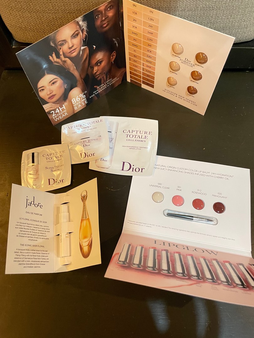 Dior sample set (perfume, lipglow, etc) , Beauty & Personal Care, Face ...