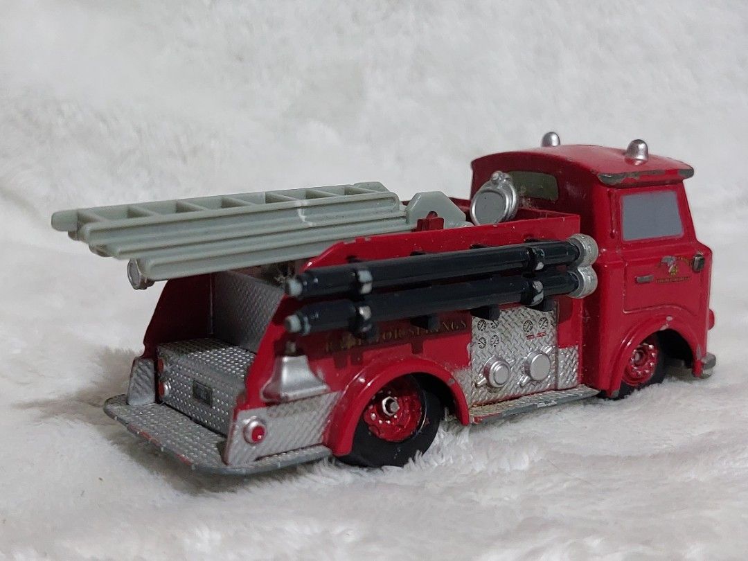 Disney Cars Red Firetruck, Hobbies & Toys, Toys & Games on Carousell