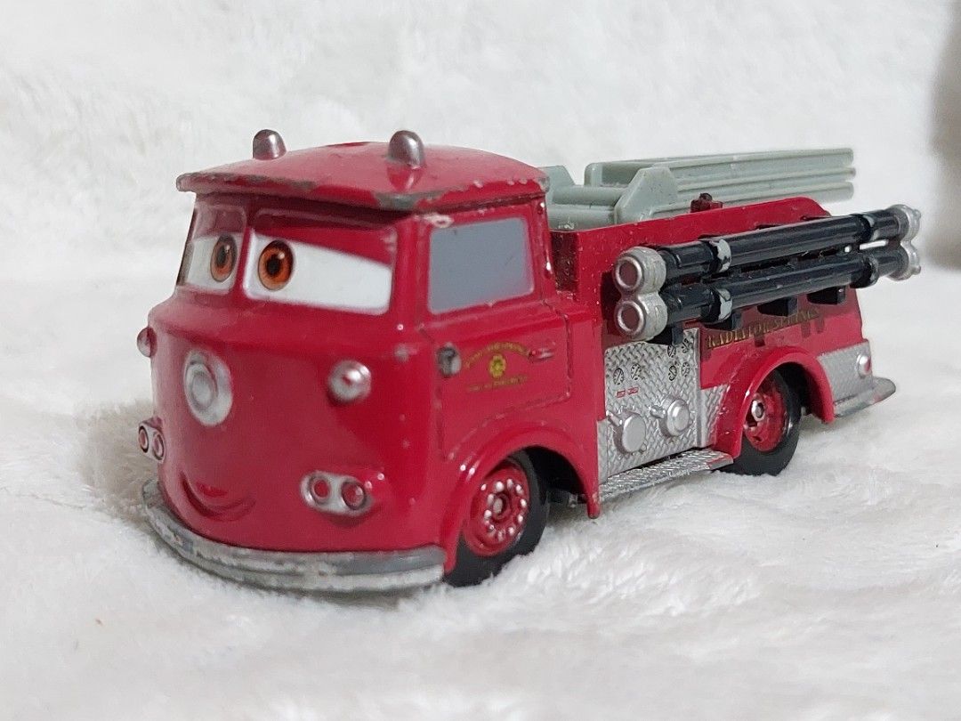 Disney Cars Red Firetruck, Hobbies & Toys, Toys & Games on Carousell