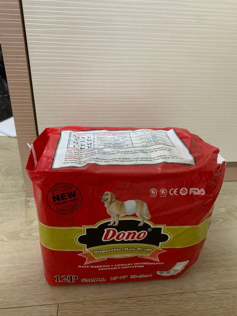 Dono Dog Diapers, Pet Supplies, Homes & Other Pet Accessories on Carousell