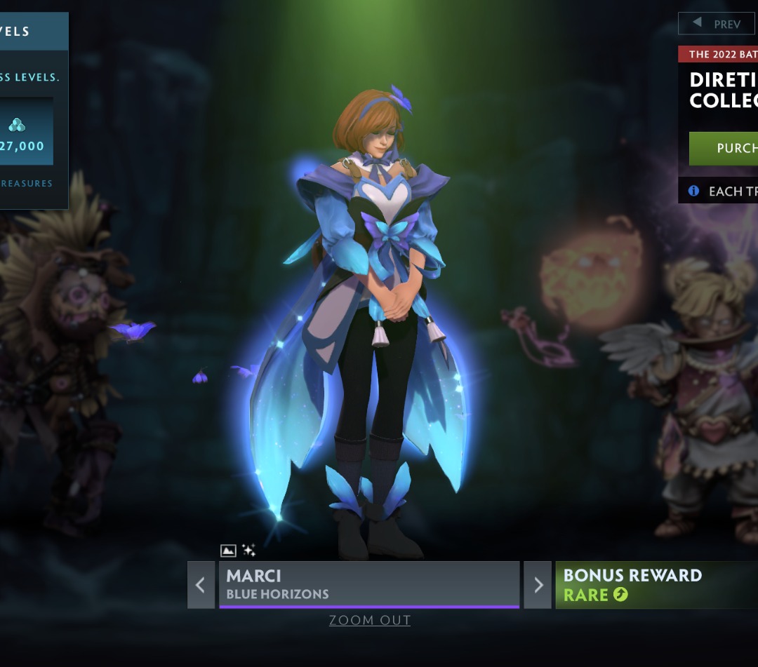 Dota 2 - Collectors Cache Marci Blue Horizons, Video Gaming, Video ...