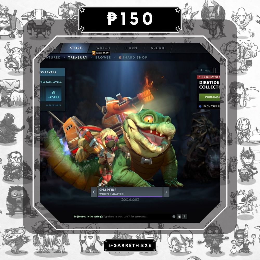 [DOTA] Diretide 2022 Collector's Cache I - Snapfire, Video Gaming ...