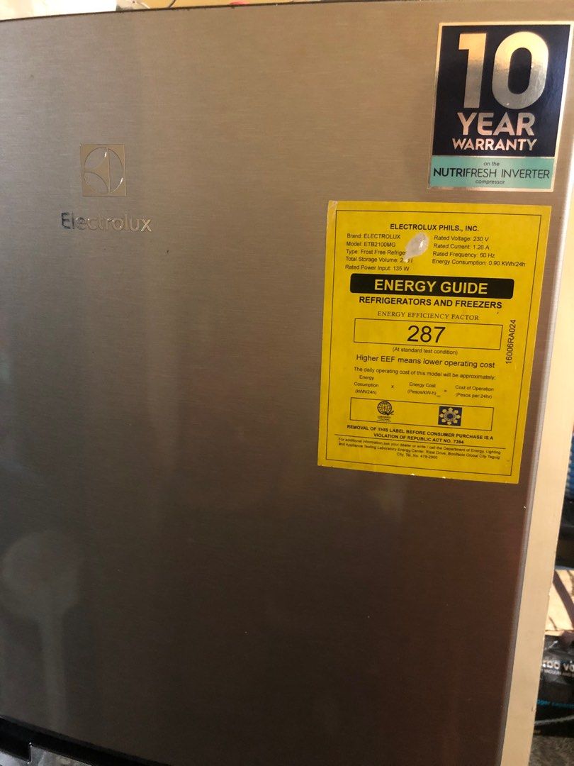 ELECTROLUX NUTRIFRESH INVERTER, TV & Home Appliances, Kitchen ...