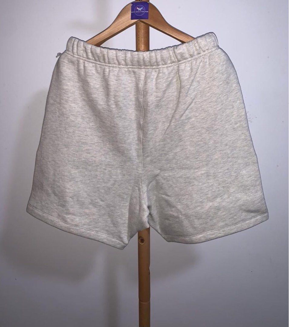 FEAR OF GOD ESSENTIALS LIGHT OATMEAL GREY SHORTS, Men's Fashion ...