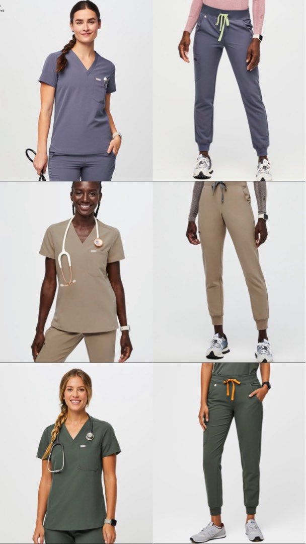 Figs Medical Scrub Suits Set Women - Top & Jogger pants, Women's ...