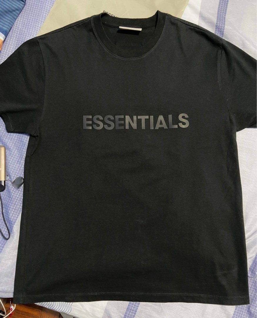 FOG Essentials SS20 Black, Men's Fashion, Tops & Sets, Tshirts & Polo ...