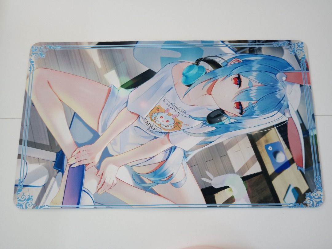 [Free Delivery] Hololive TCG Playmat/Mouse pad Uruha Rushia Usada Pekora Shirogane Noel Gawr ...