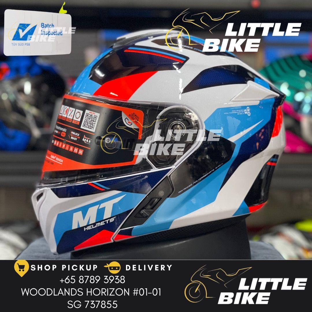 PSB APPROVED! FREE DELIVERY! MT Modular Helmets Storm SV ST-One C7 ...