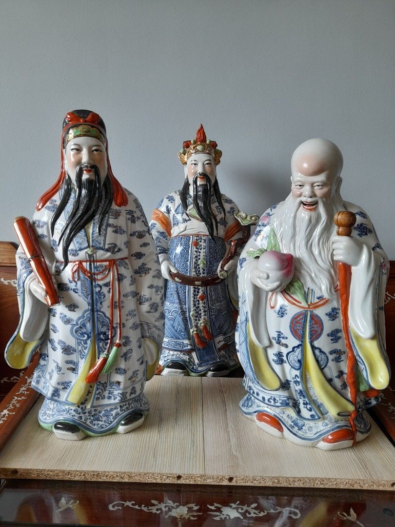 Fu Lu Shou Porcelain Figurines, Hobbies & Toys, Memorabilia ...
