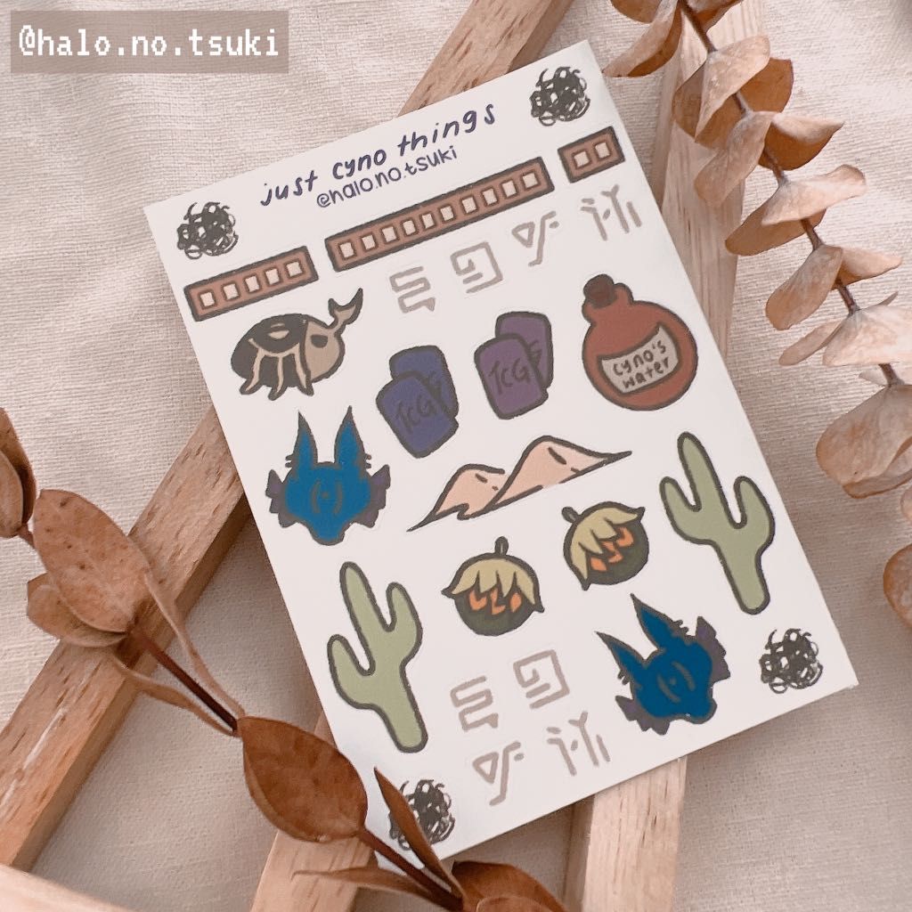 genshin impact | scaramouche tighnari cyno sticker sheets | journaling ...