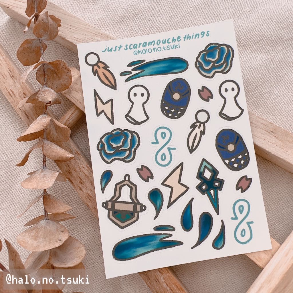 genshin impact | scaramouche tighnari cyno sticker sheets | journaling ...