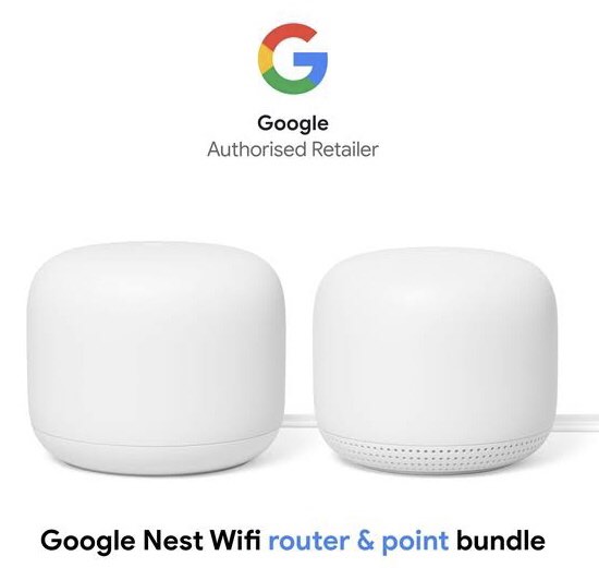 Google Nest Wifi Router + Nest Point, Computers & Tech, Parts & Accessories, Networking on Carousell