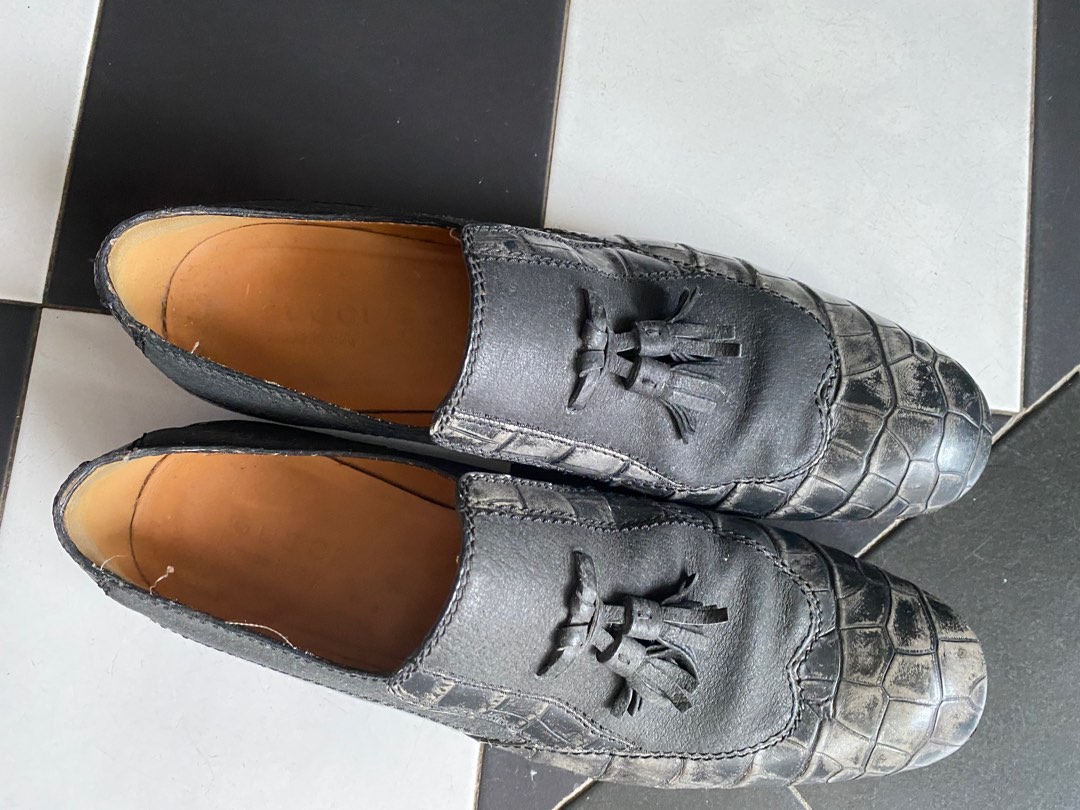 Gucci croc loafers in size 9, Men's Fashion, Footwear, Dress Shoes on ...
