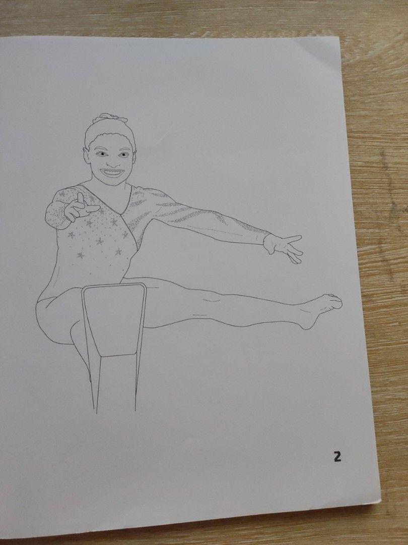 Gymnastics RIO 2016 vintage colouring book ( Simon Biles, Madison ...