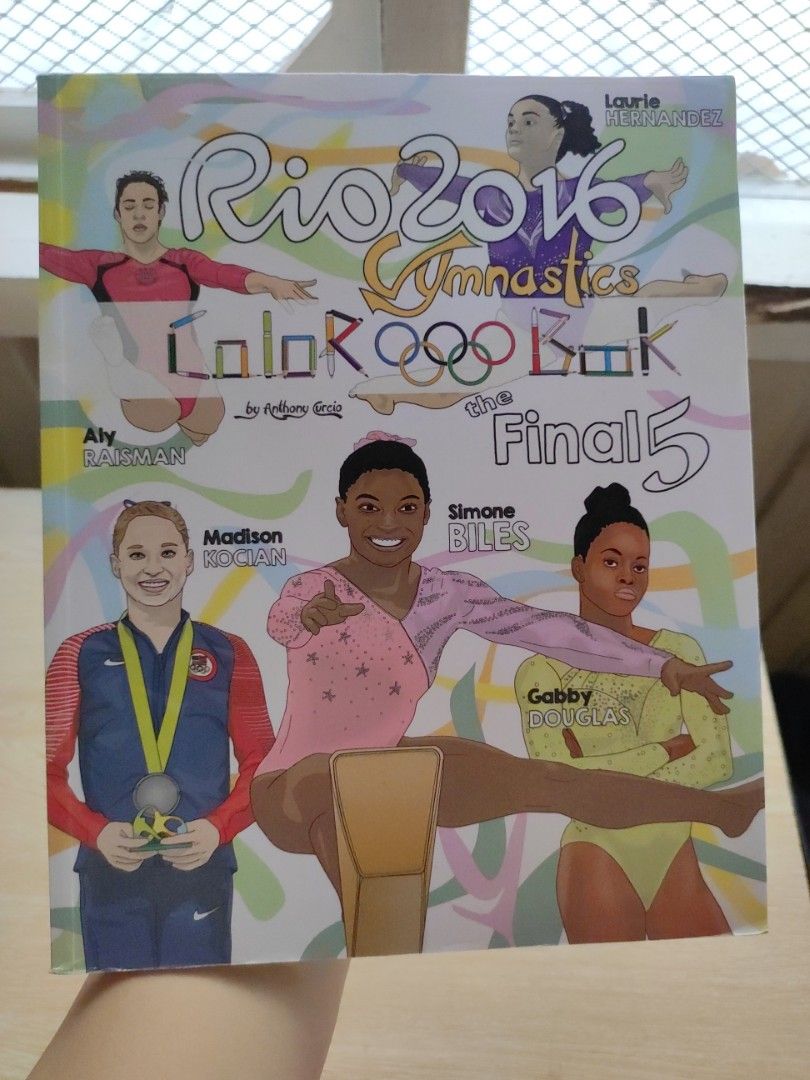 Gymnastics RIO 2016 vintage colouring book ( Simon Biles, Madison ...