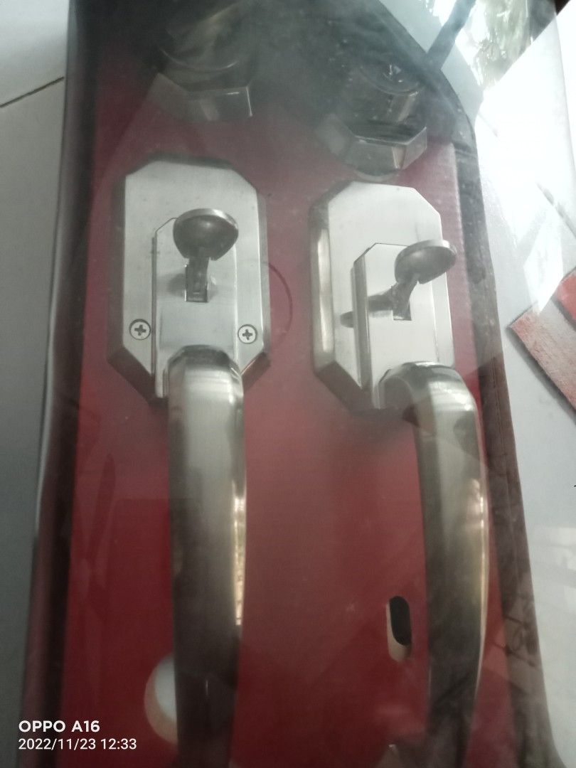 Hafele grip door handle lock set, Furniture & Home Living, Security ...