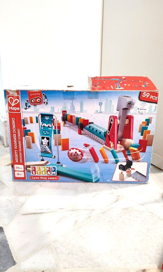 HAPE Mighty Hammer Domino STEAM STEM learning blocks science for 4 ...