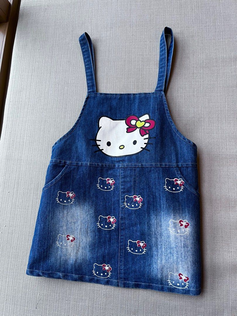 Hello Kitty Denim Overalls for 1 - 3 year old girl, Babies & Kids ...
