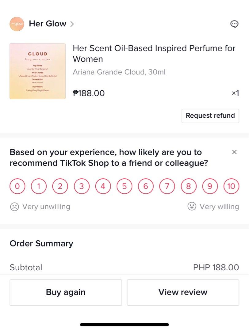 Her Scent Cloud by Ariana Grande, Beauty & Personal Care, Fragrance & Deodorants on Carousell