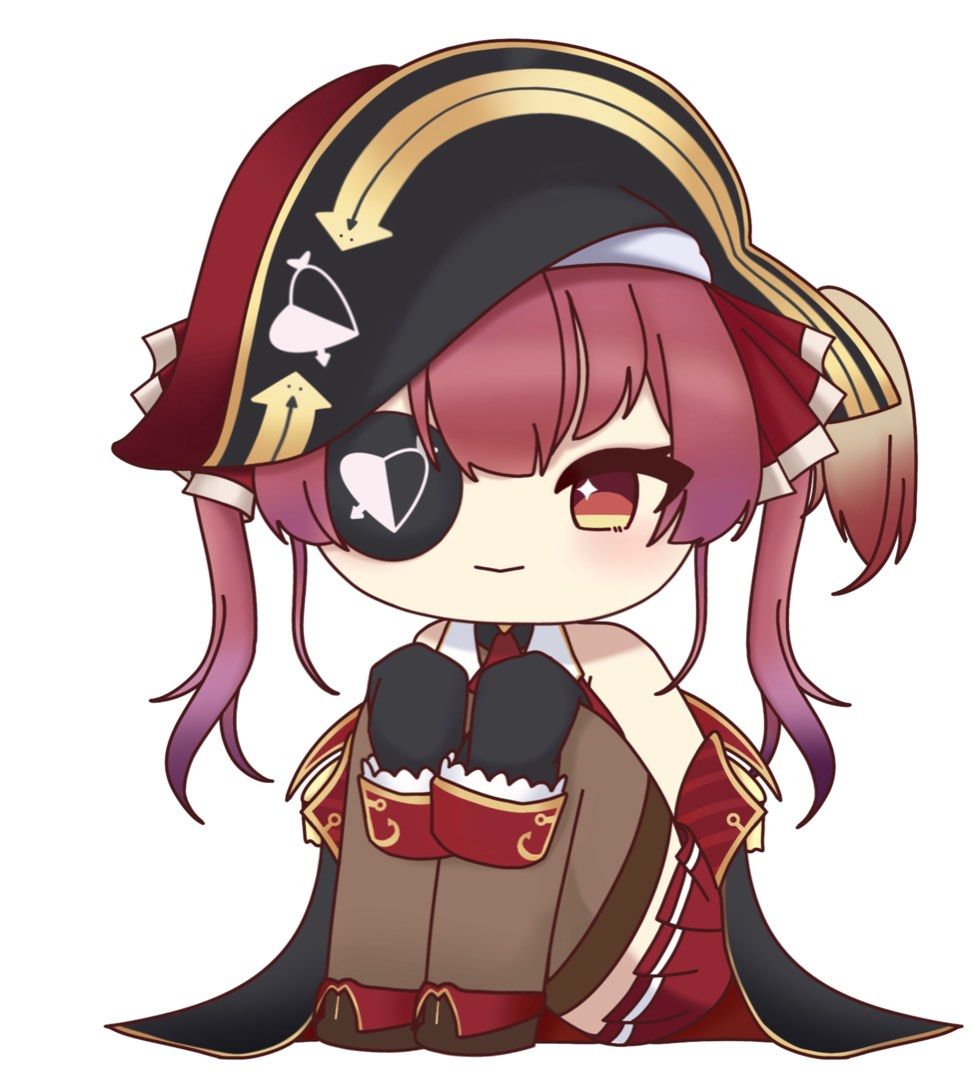 Houshou Marine keychain and sticker senchou hololive gen 3 jp, Hobbies ...