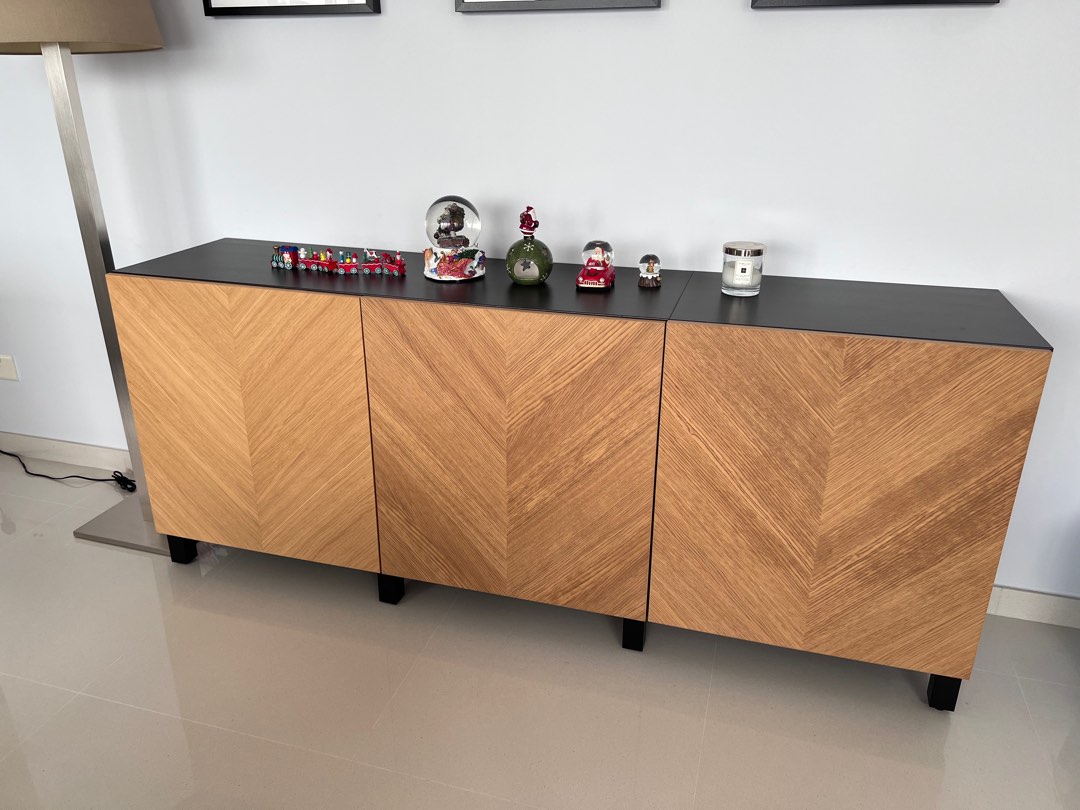 IKEA BESTA STORAGE COMBINATION WITH DOORS, Furniture & Home Living ...