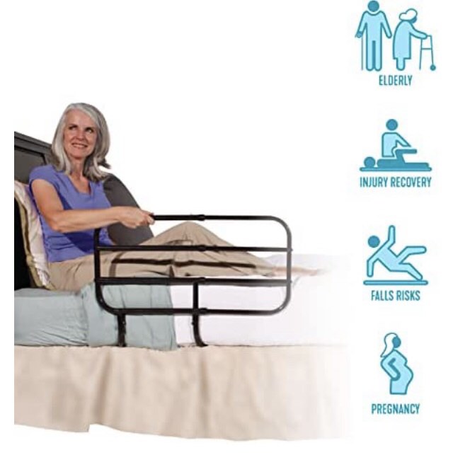 Imported Able Life Safety Anti Fall Bedside Extend-A-Rail, Adjustable ...