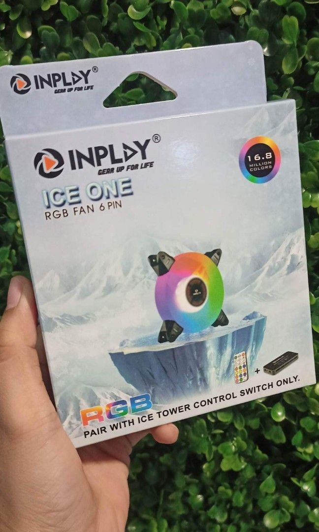 Inplay 120mm ICE ONE Single Fan RGB 6 Pin, Computers & Tech, Parts ...