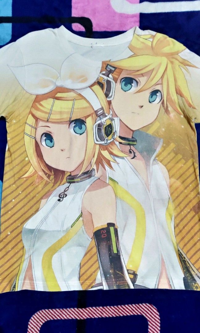 Kagamine Rin & Len (Anime Shirt), Men's Fashion, Tops & Sets, Tshirts ...