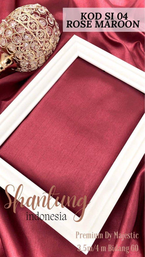 KAIN PASANG SHANTUNG PLAIN PREMIUM INDONESIA BIDANG 60 KAIN ELA GLAM METALLIC TEXTURE FABRIC ...