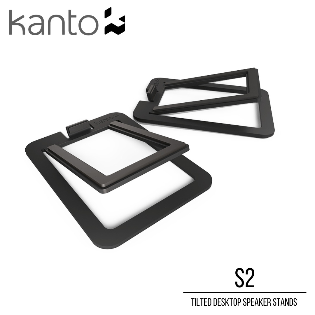 Kanto S2 Desktop Speaker Stands - Pair (Black), Audio, Portable Audio Accessories on Carousell