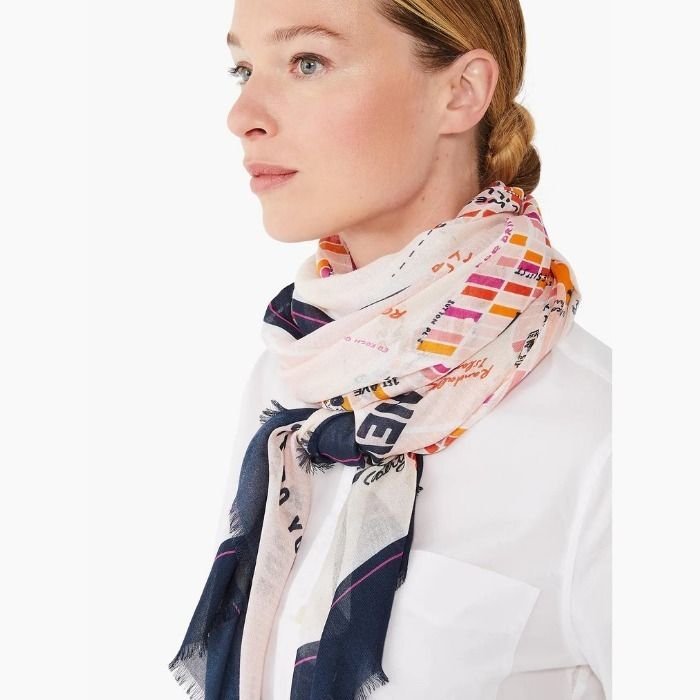 Kate Spade NY | Logo Lightweight Scarves & Shawls KS標輕絲質圍巾和披肩曼哈頓地圖 綁包包 ...
