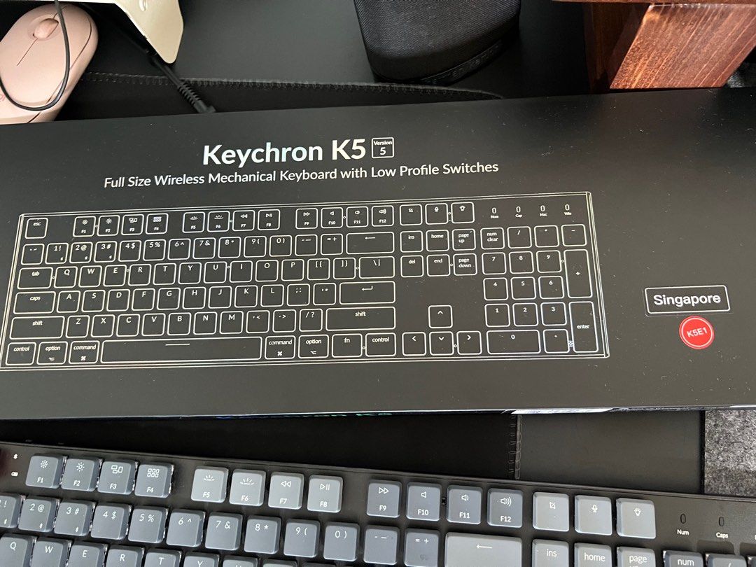 Keychron k5 red switch swappable aluminium rgb, Computers & Tech, Parts ...