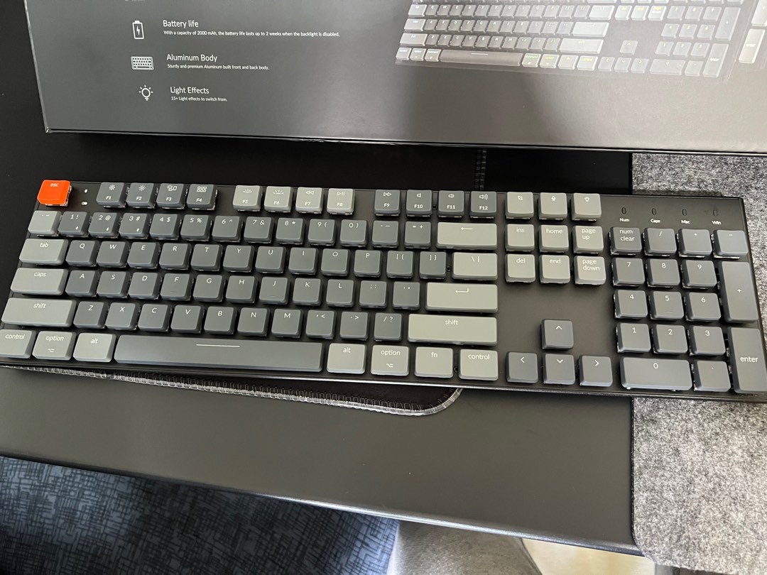Keychron k5 red switch swappable aluminium rgb, Computers & Tech, Parts ...