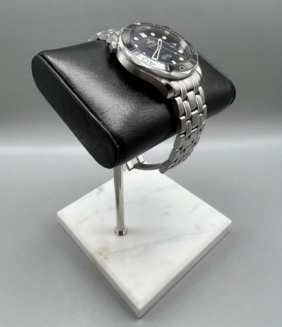 LEATHER WATCH STAND WITH PREMIUM ITALIAN MARBLE BASE, Luxury, Watches ...