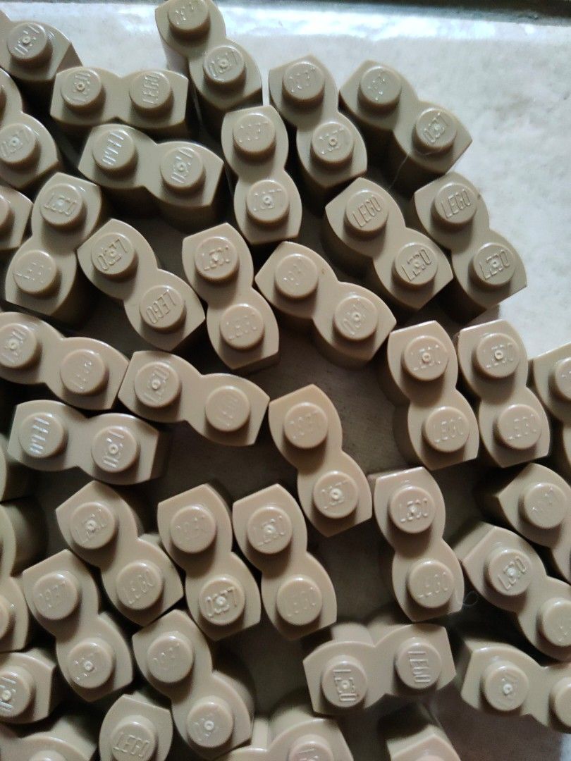 Lego 1x2 log pattern bricks, Hobbies & Toys, Toys & Games on Carousell