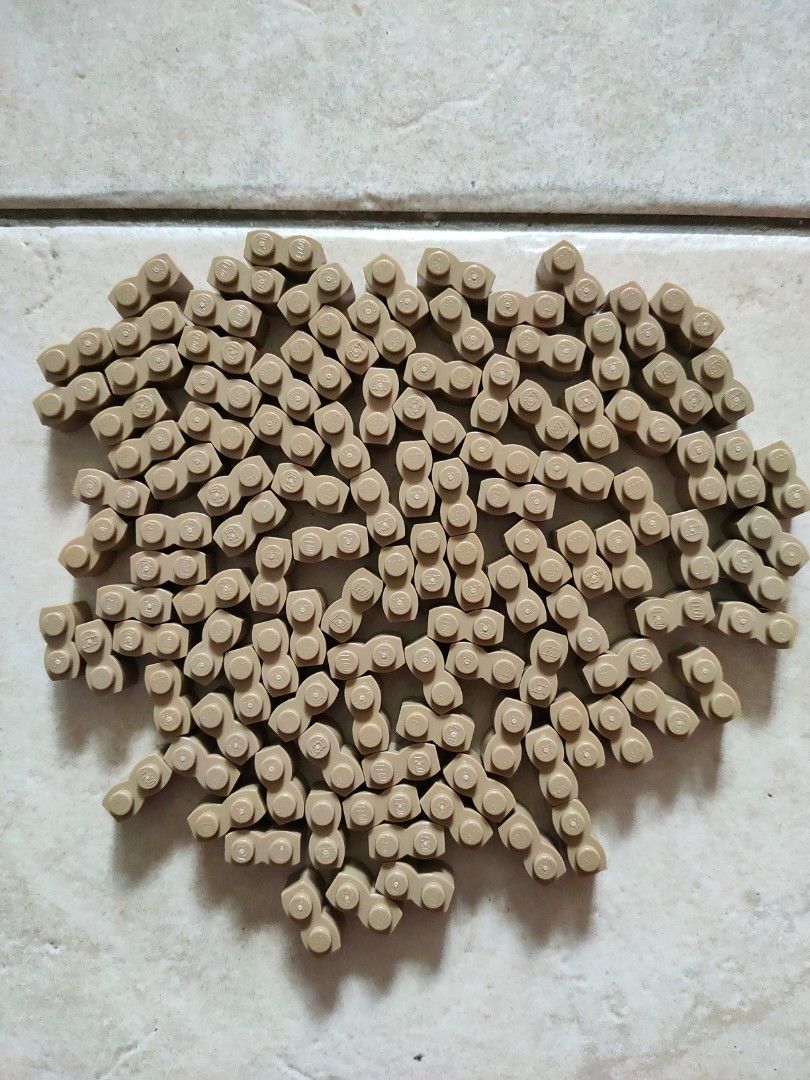 Lego 1x2 log pattern bricks, Hobbies & Toys, Toys & Games on Carousell