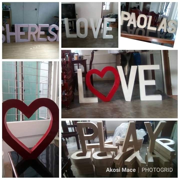 Letter Standee, Hobbies & Toys, Stationary & Craft, Craft Supplies ...