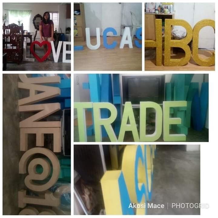 Letter Standee, Hobbies & Toys, Stationary & Craft, Craft Supplies ...