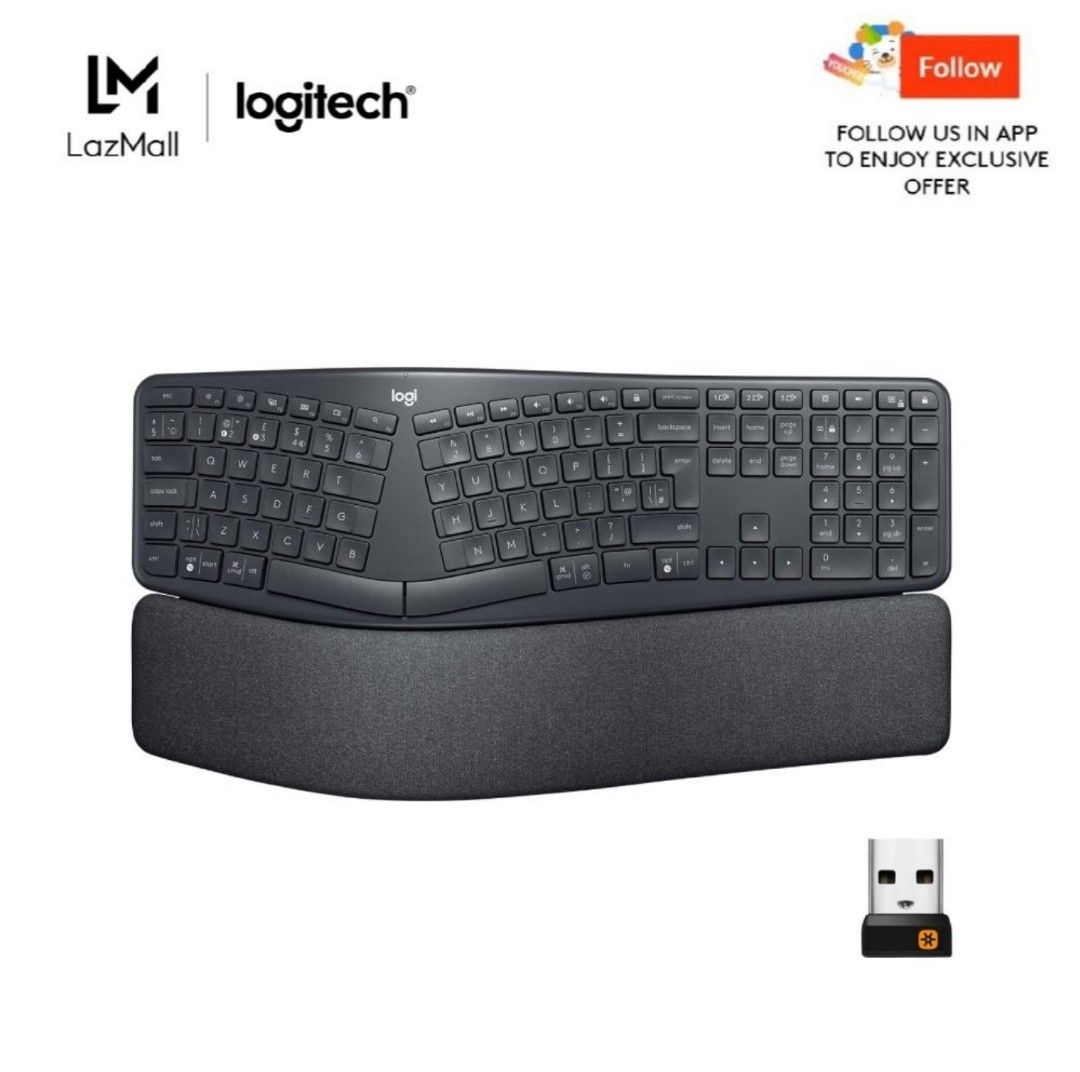 Logitech ERGO K860 Split Ergonomic Keyboard, Computers & Tech, Parts ...